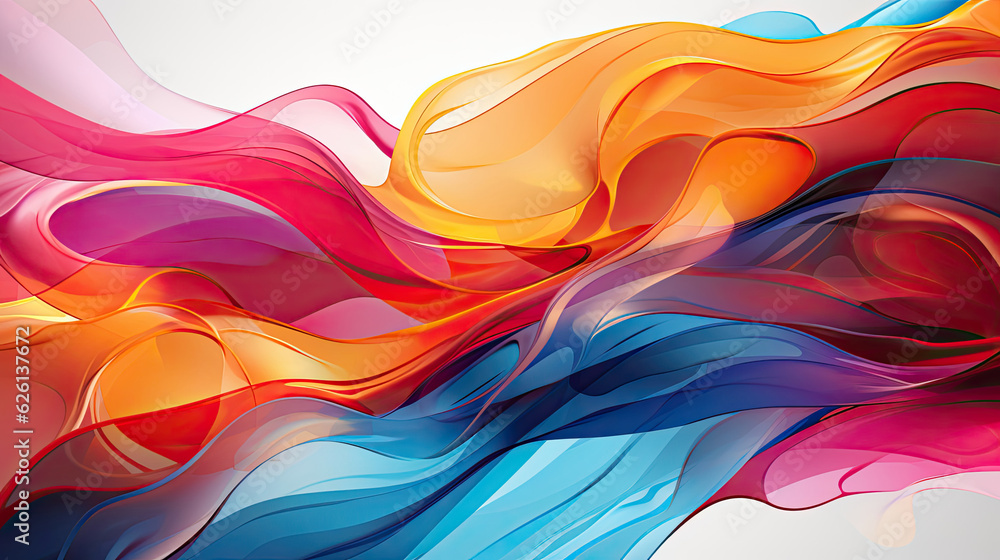 Unity-inspired abstract artwork using interlocking shapes, overlapping ...