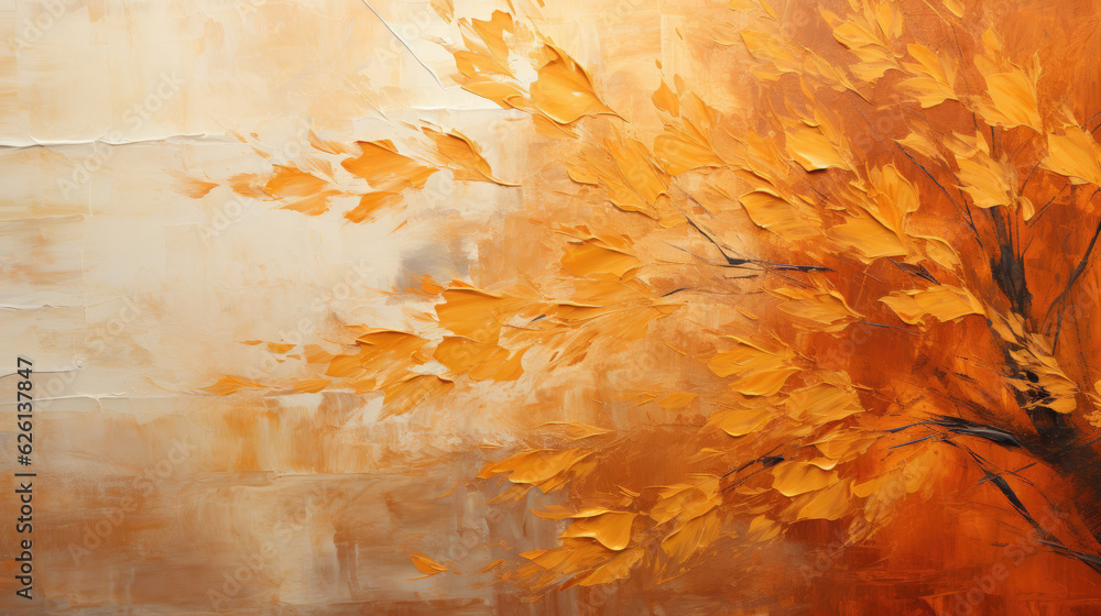 Background image rendering of autumn foliage in the style of digital ...