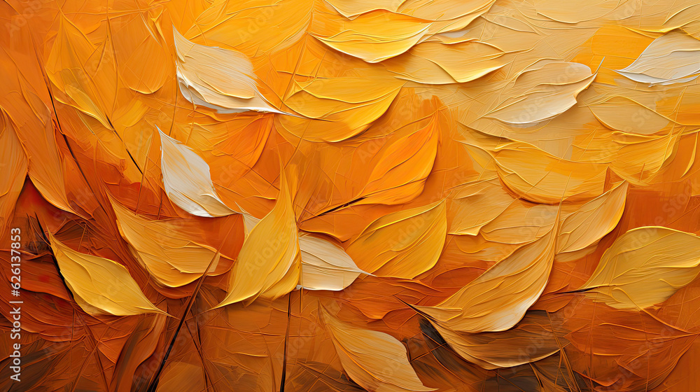 Background image rendering of autumn foliage in the style of digital ...