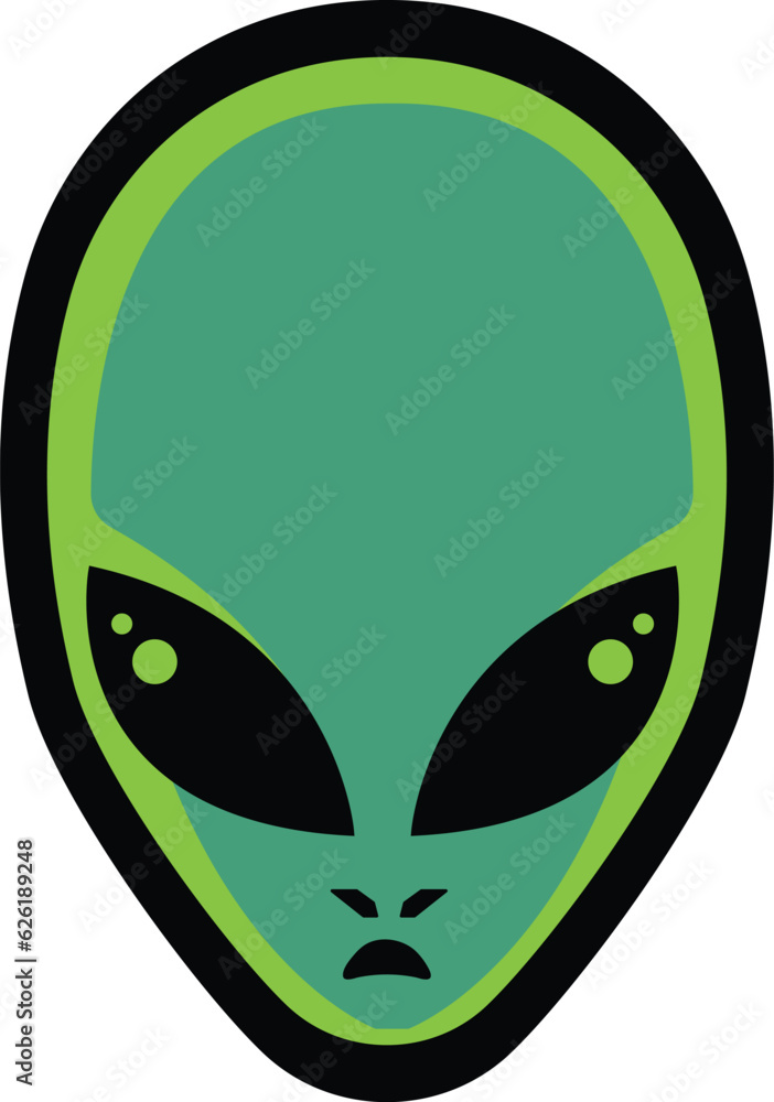 Vetor de alien monster symbol illustration vector logo design do Stock ...