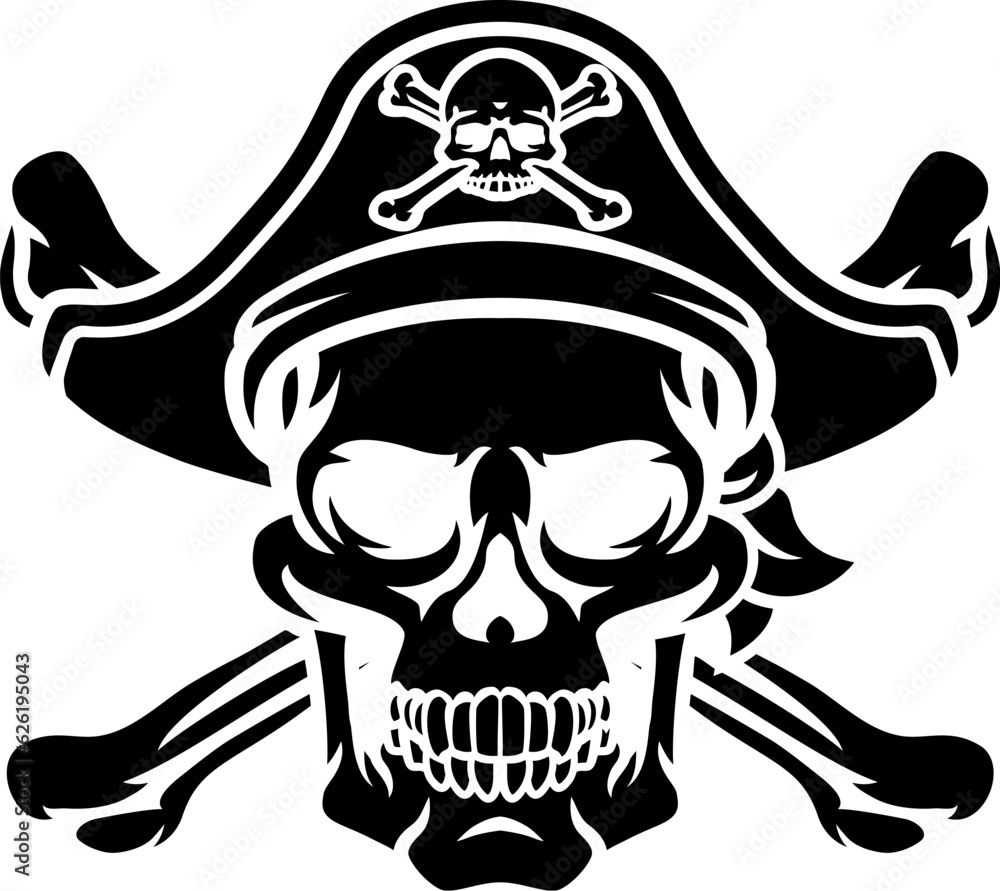 Photo & Art Print A pirate skull and crossbones jolly roger grim reaper ...
