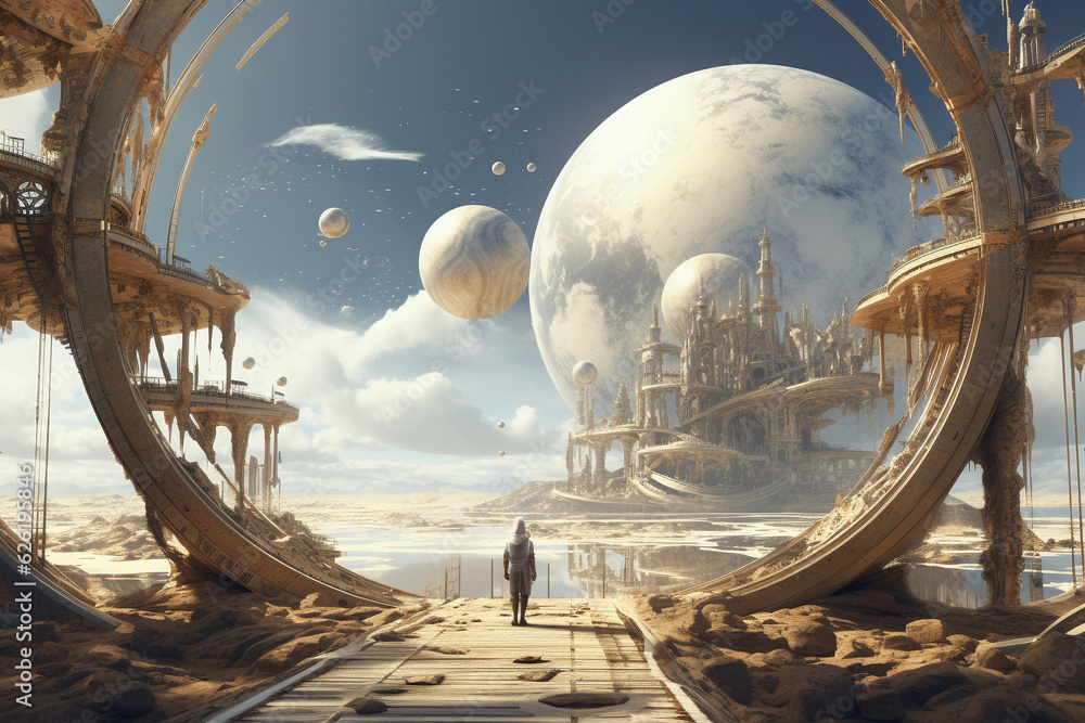 Parallel universes from other dimensions, unveiling futuristic worlds ...