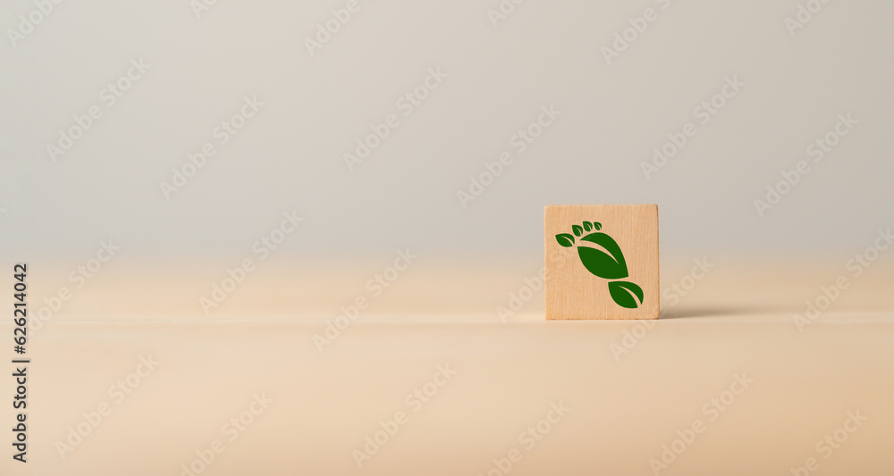 Carbon Footprint ,eco friendly, zero emission concept. Carbon ...