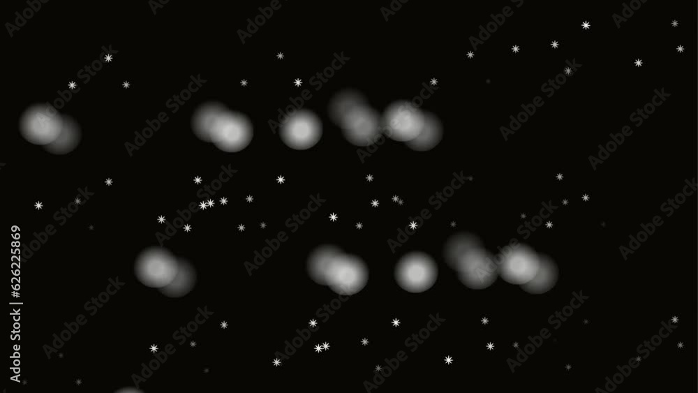 blinking colorful stars background and 2d animation, night sky ...