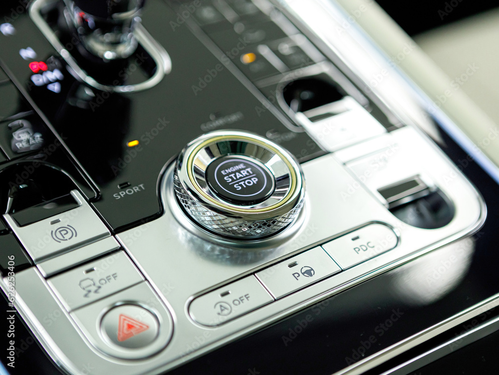 Menu and Select button on multimedia control panel of head unit in ...