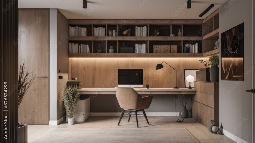 Modern study room area home interior design and decoration ideas house ...