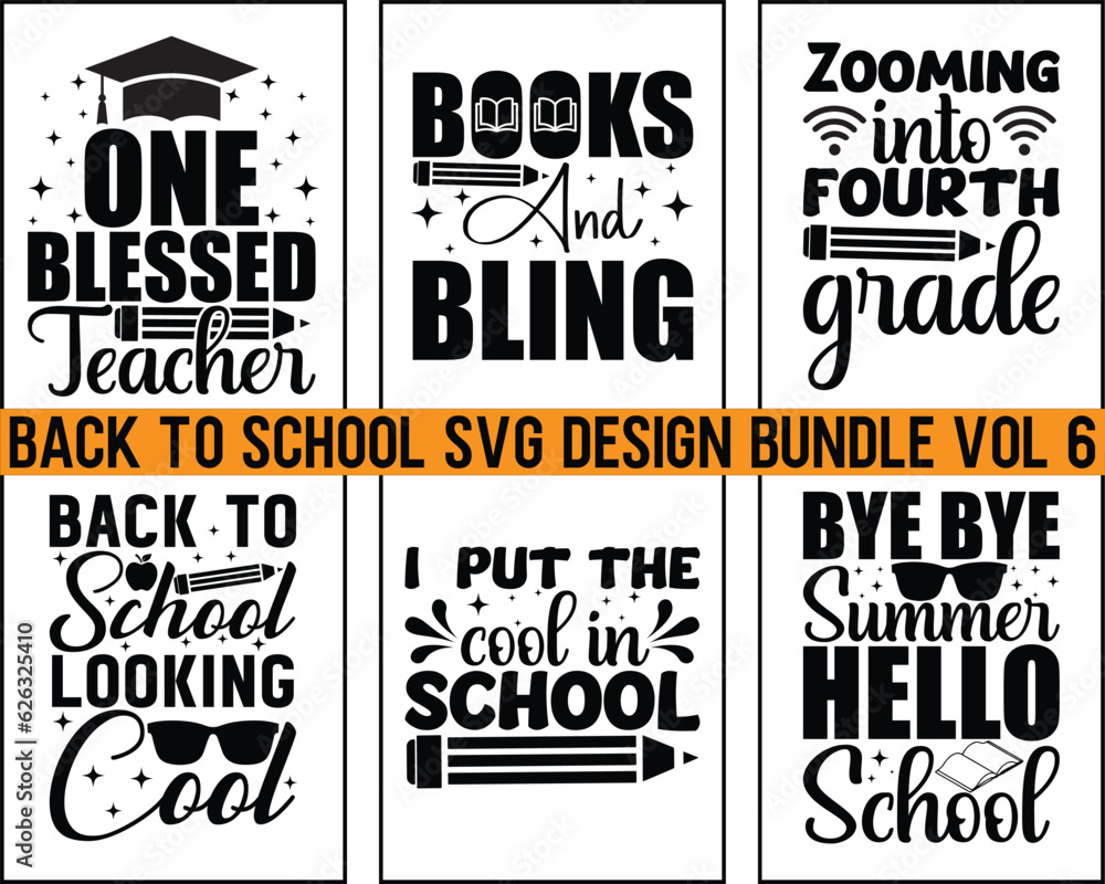Back to school svg bundle Vol 6,Teacher Svg Bundle,Back to School svg ...
