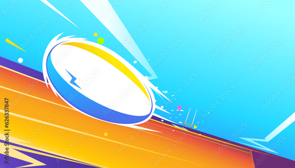 Rugby abstract background design for banner, poster, flyer template ...