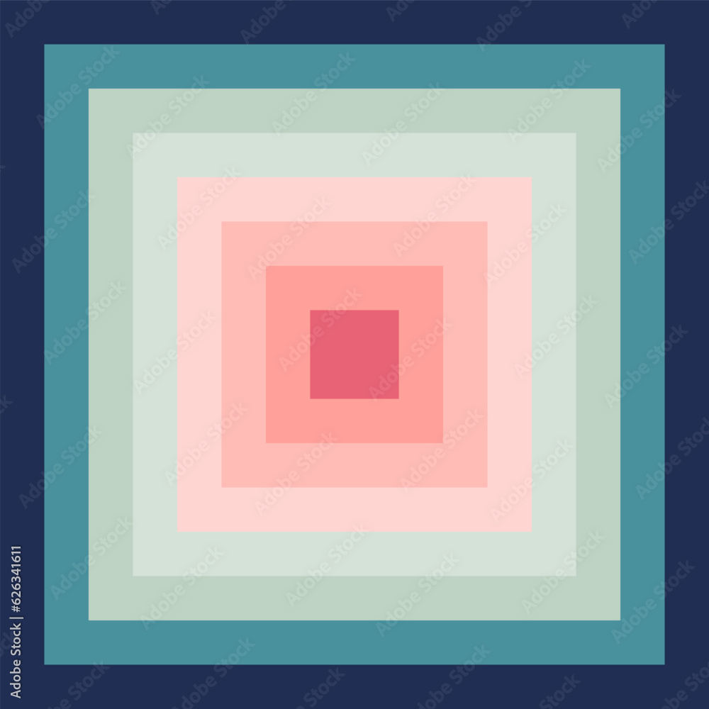 Vektorová grafika „Vintage colorful box background. Retro pastel colors ...