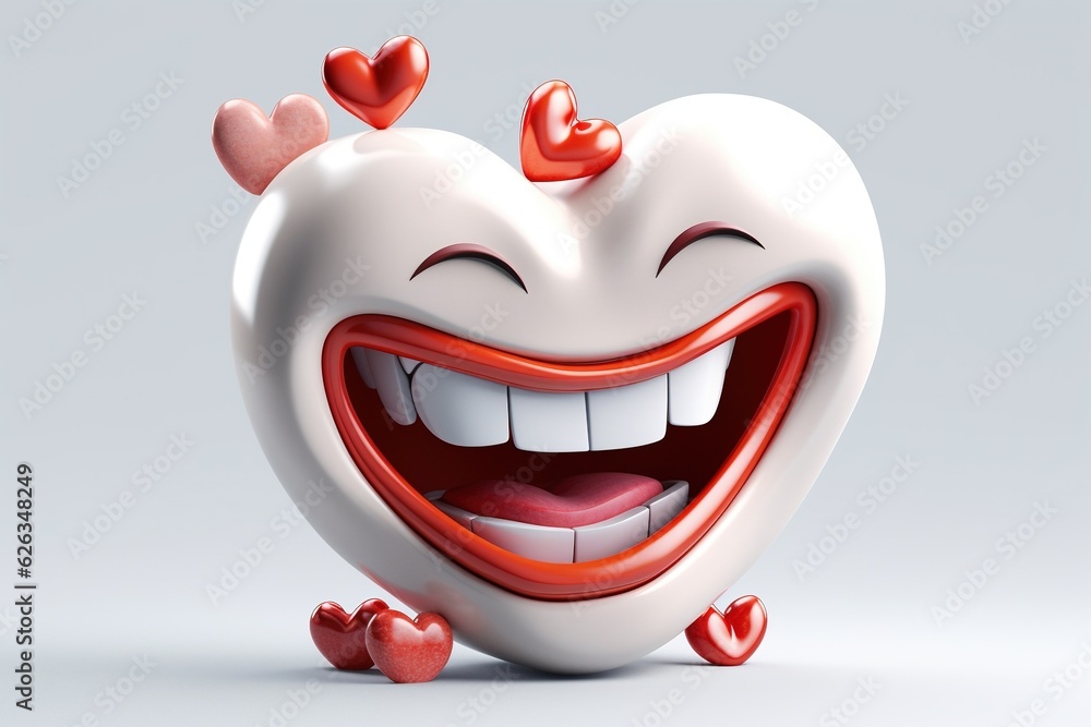 Heart. Cute cartoon healthy human anatomy internal organ character set ...