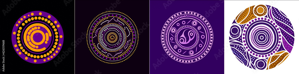 The logo showcases the rich cultural heritage of Australian Aboriginal ...