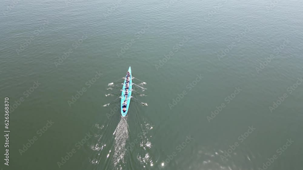 Rowing is a sport in which the arm, back, shoulder and chest muscles ...