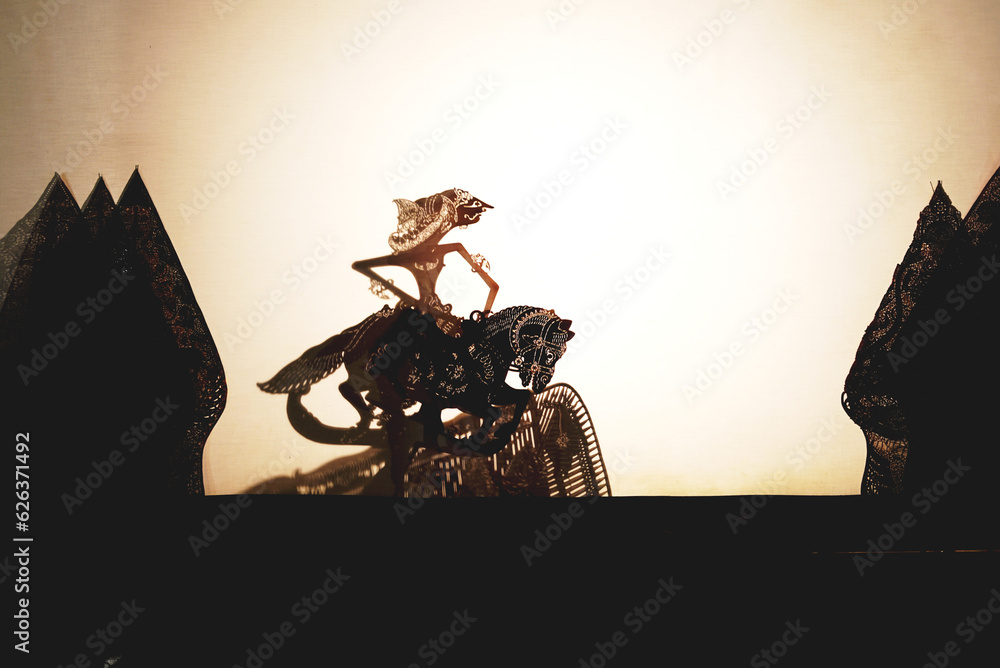 Javanese traditional wayang kulit Stock Photo | Adobe Stock