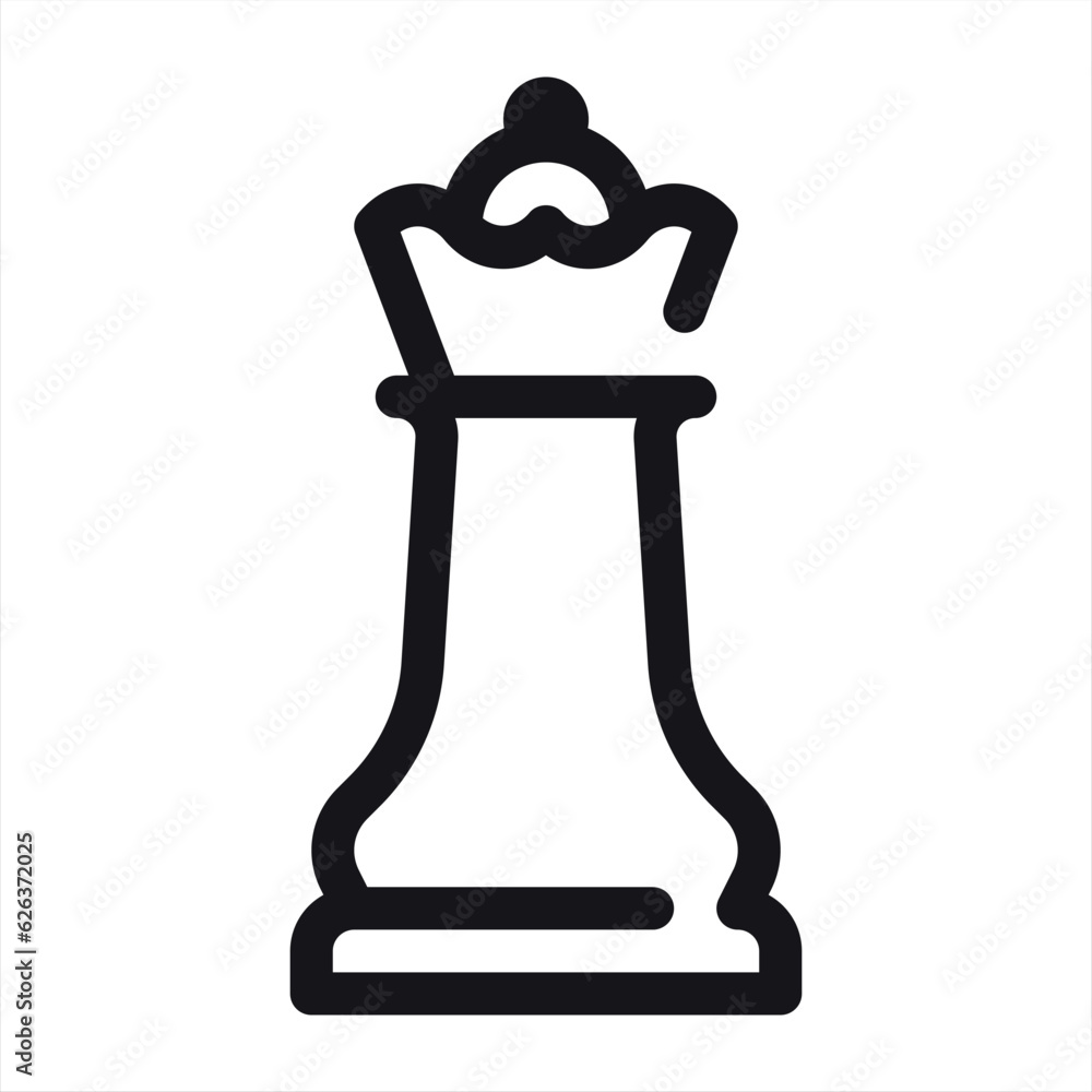 Chess icon. Chess Strategy symbol template for graphic and web design ...