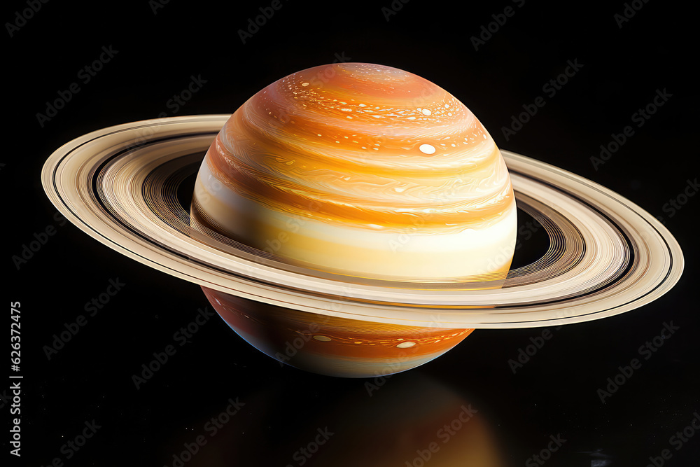 The majestic rings of Saturn captured in all their glory, showcasing ...