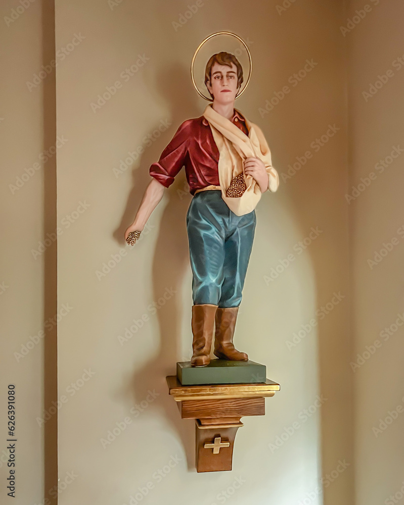 Kalety, Poland, June 23, 2023: The figure of St. Isidore, patron of ...