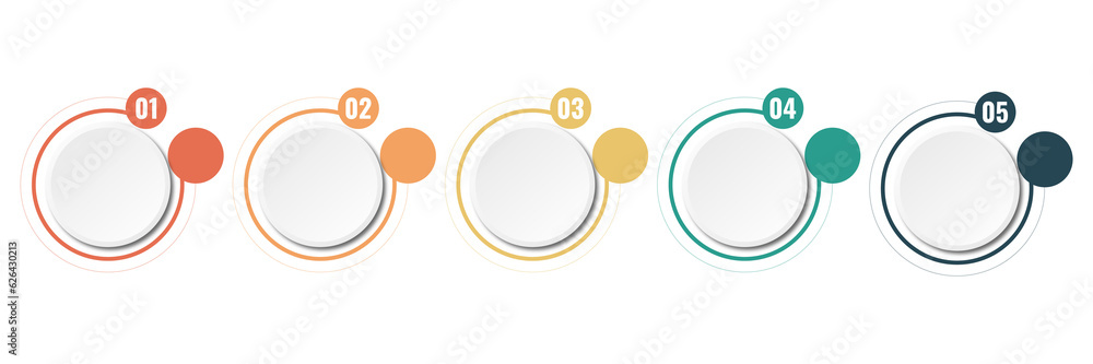 Infographic that reports about the workflow in each step with a total ...