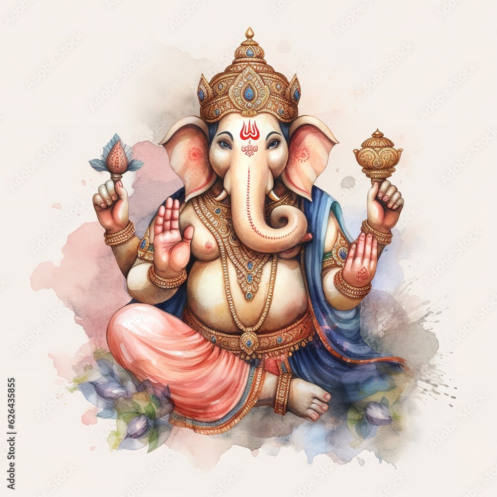 Happy Ganesh Chaturthi, lord ganesha, ganpati, Generative ai. Stock ...