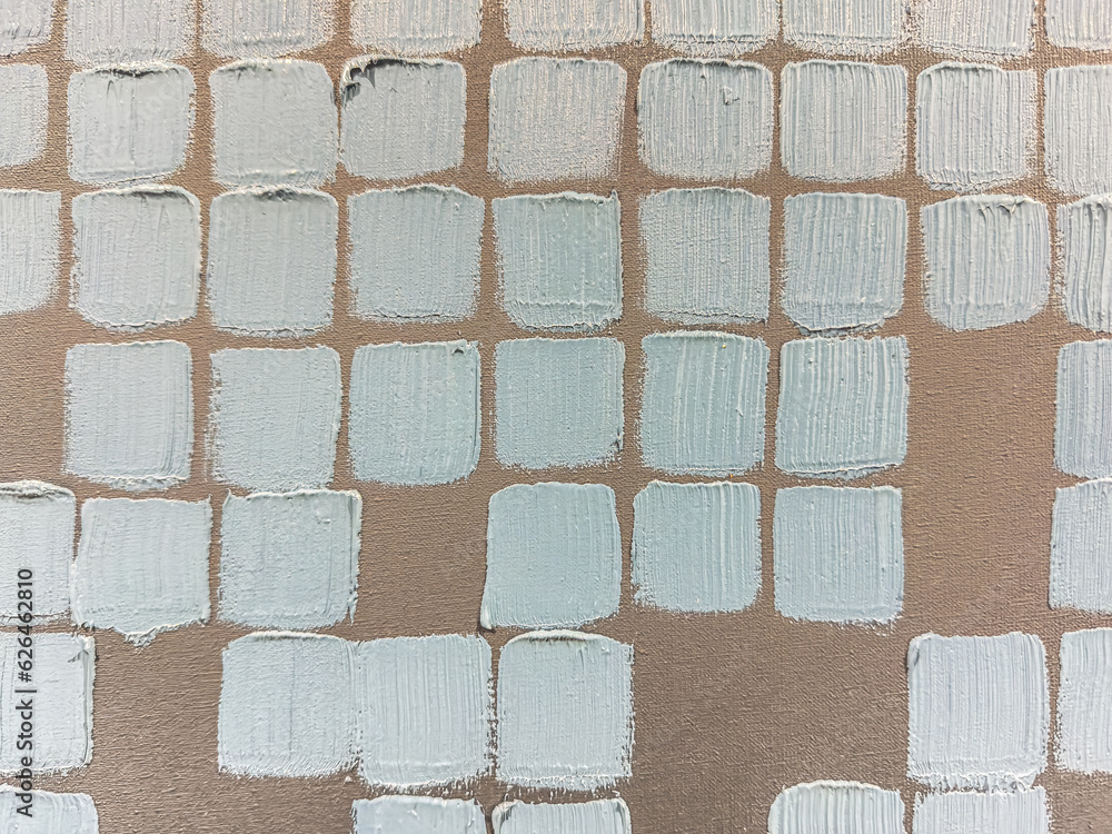 abstract background with geometric shapes of squares block. hand drawn ...