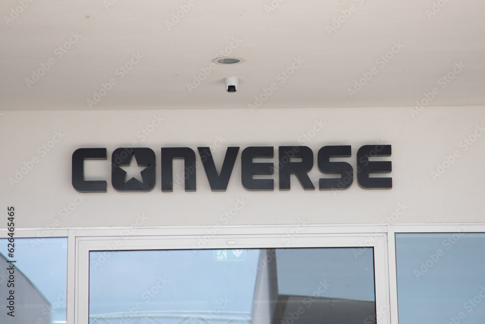 converse all star text brand wall facade store and logo sign shop chain ...