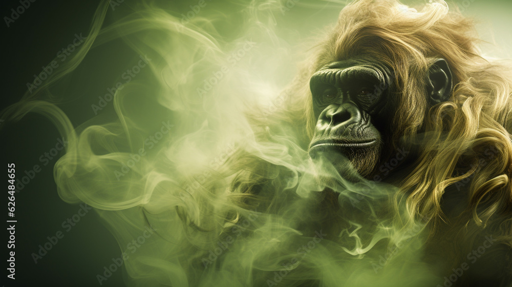 The ape, a fascinating creature, showcased in an intriguing image ...