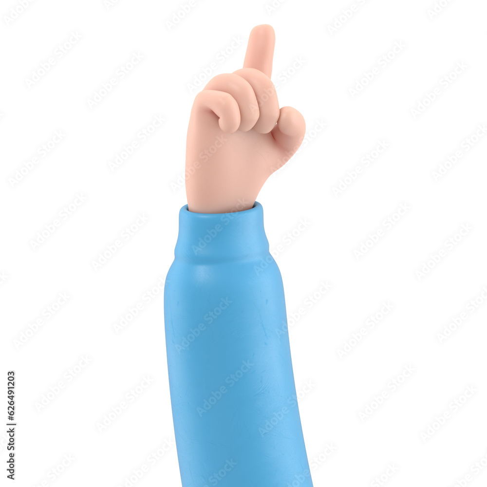Transparent Backgrounds Mock-up.Cartoon character hand pointing gesture ...