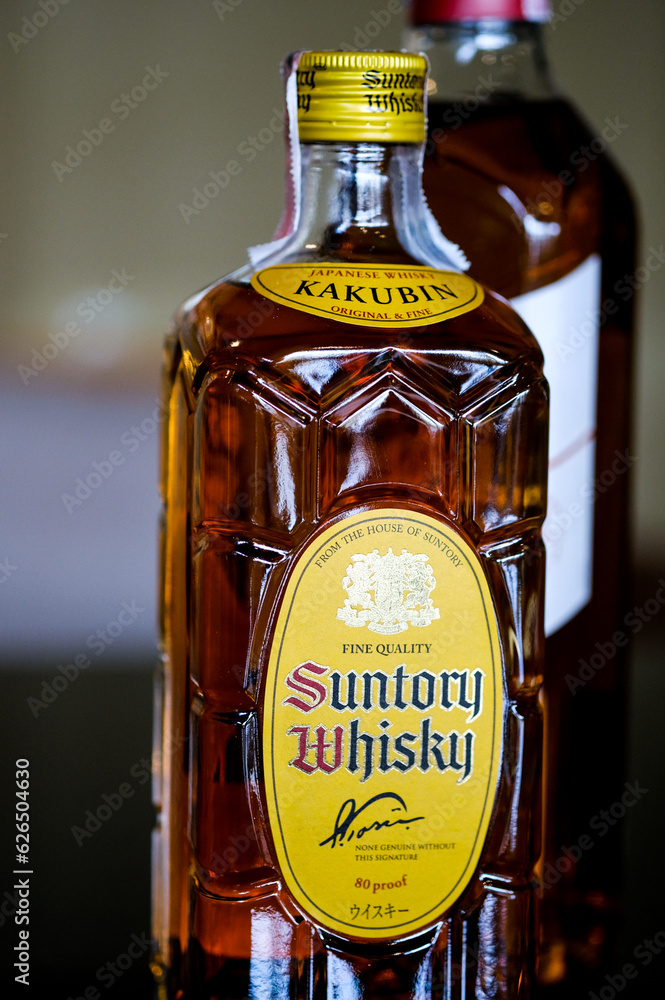 Bangkok Thailand July 23 2023 Suntory Whisky Kakubin A Popular Whiskey In Japan Stock