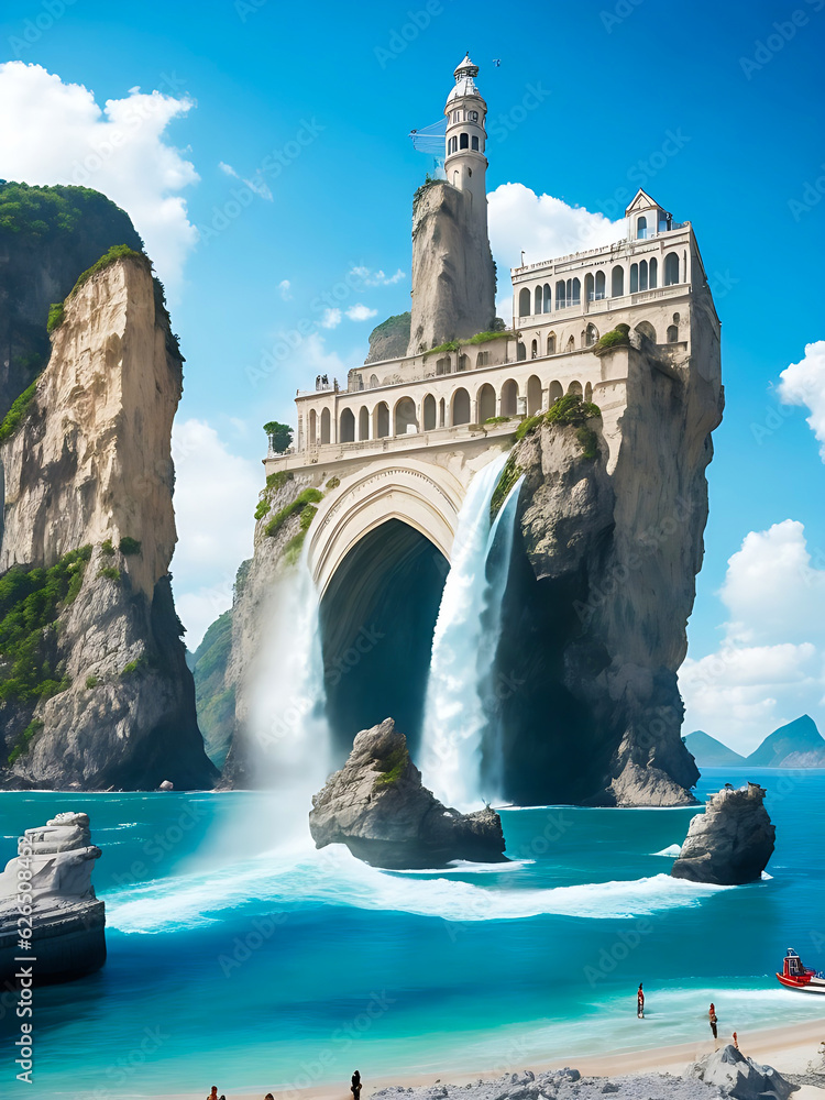 Hyper realistic modern world tourist place Generated by AI Stock Photo ...