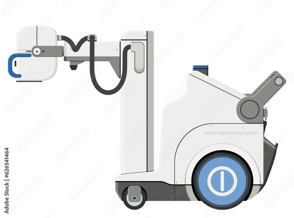 Medical equipment, Mobile digital X-ray unit for examinations directly ...