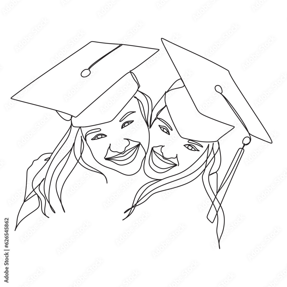 Friendship – Accepting Differences Lesson Plan student. One line art ...