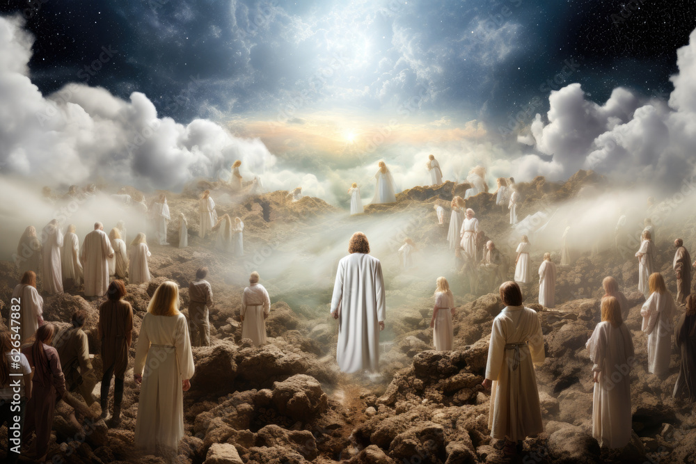 Illustration of the resurrection of the dead at the second coming of ...