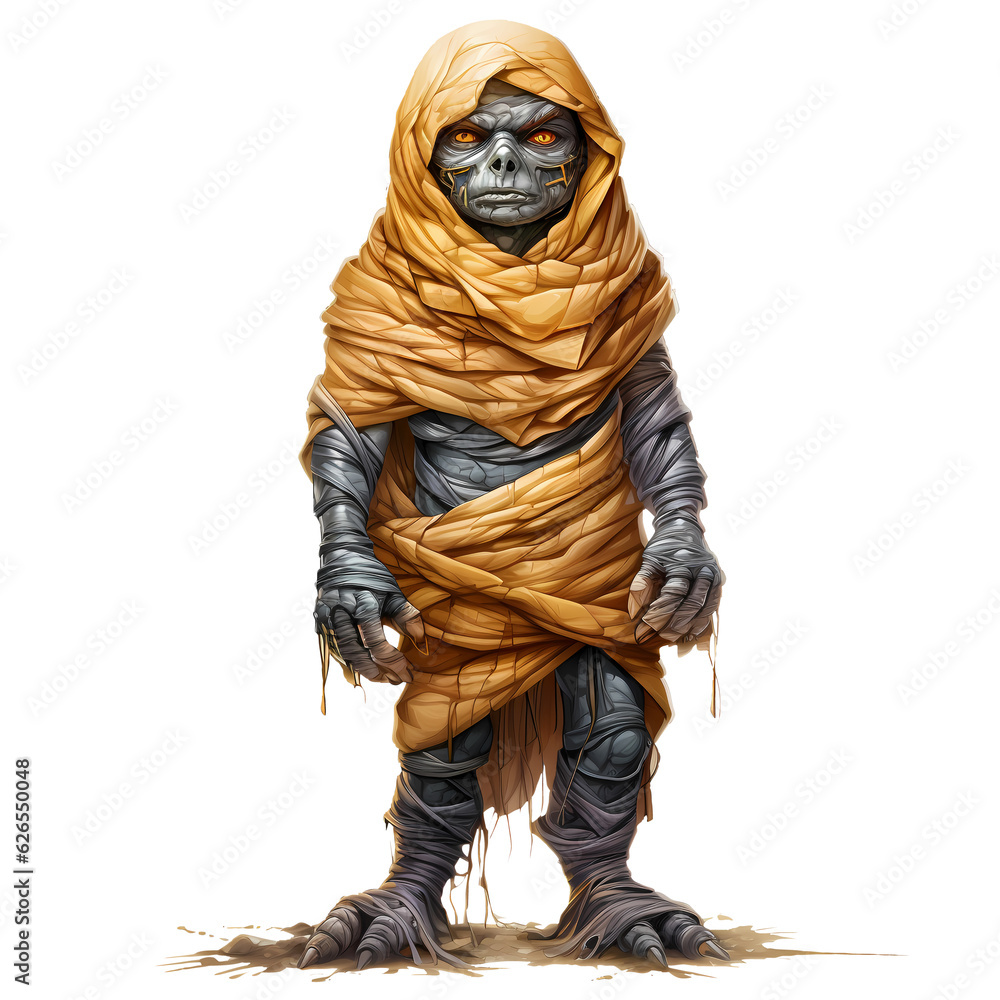 Mummy Halloween Clipart Illustration Al Generated Stock Illustration ...