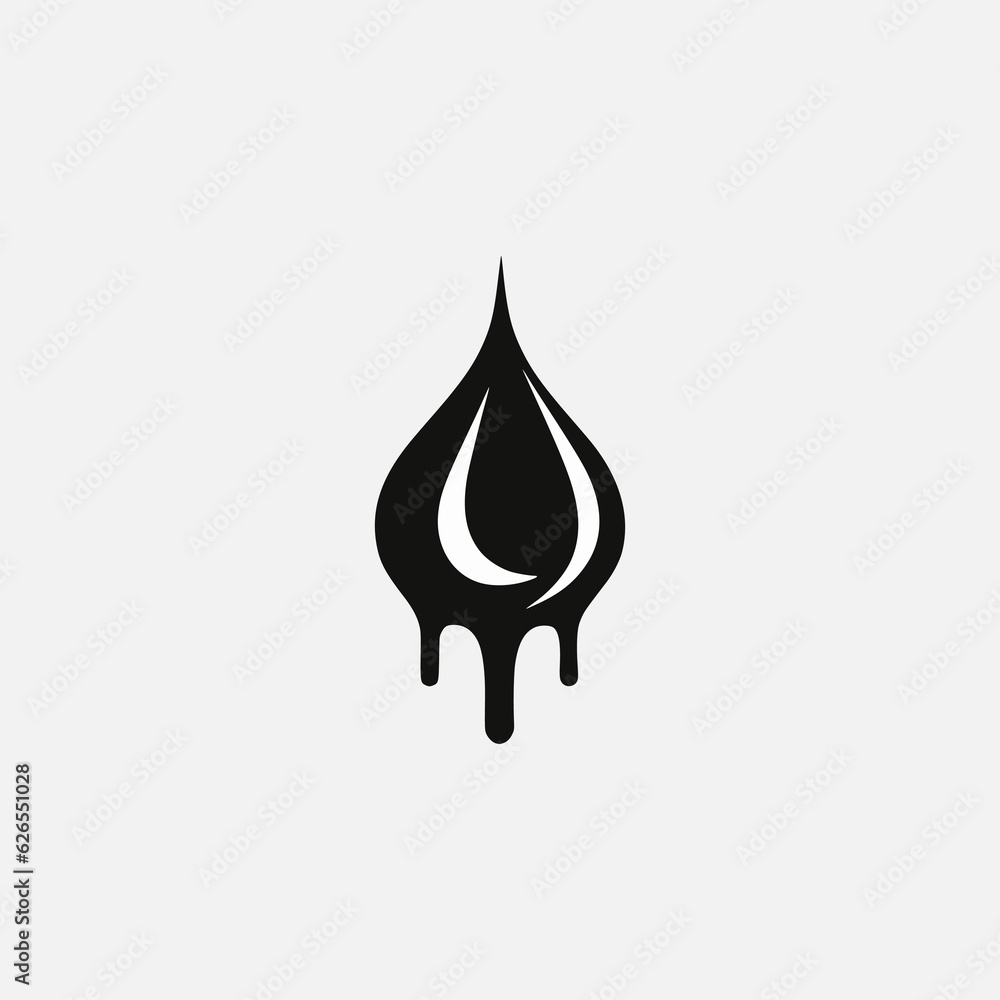 simple water drip sports brand logo vector illustration template design ...