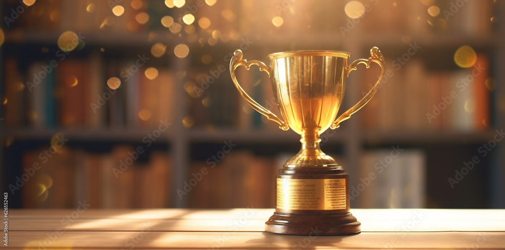 gold celebration trophy competition champion library bokeh cup prize ...