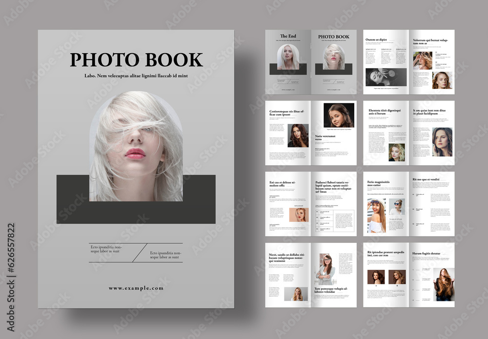 Photo Book Layout Stock Template | Adobe Stock