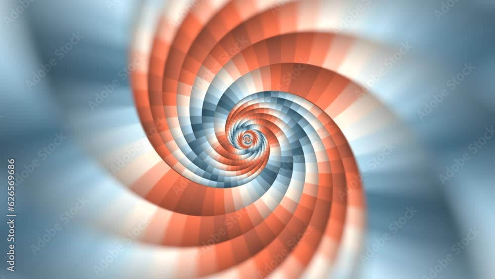 Minimal spiral in infinite rotation. Abstract background in brown and ...