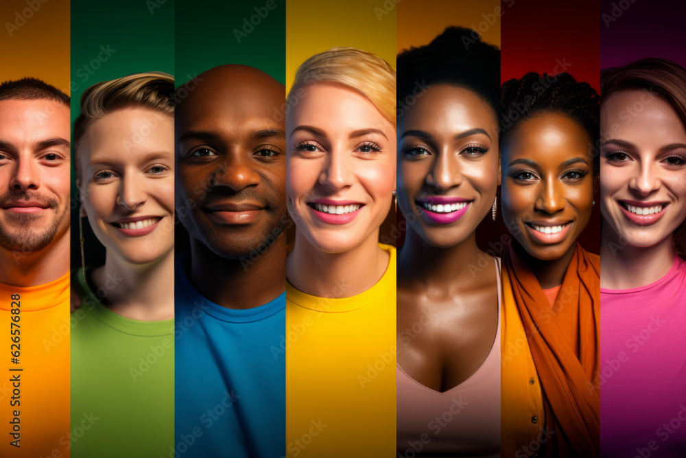 A collage of diverse faces representing the LGBTQ community , diversity ...