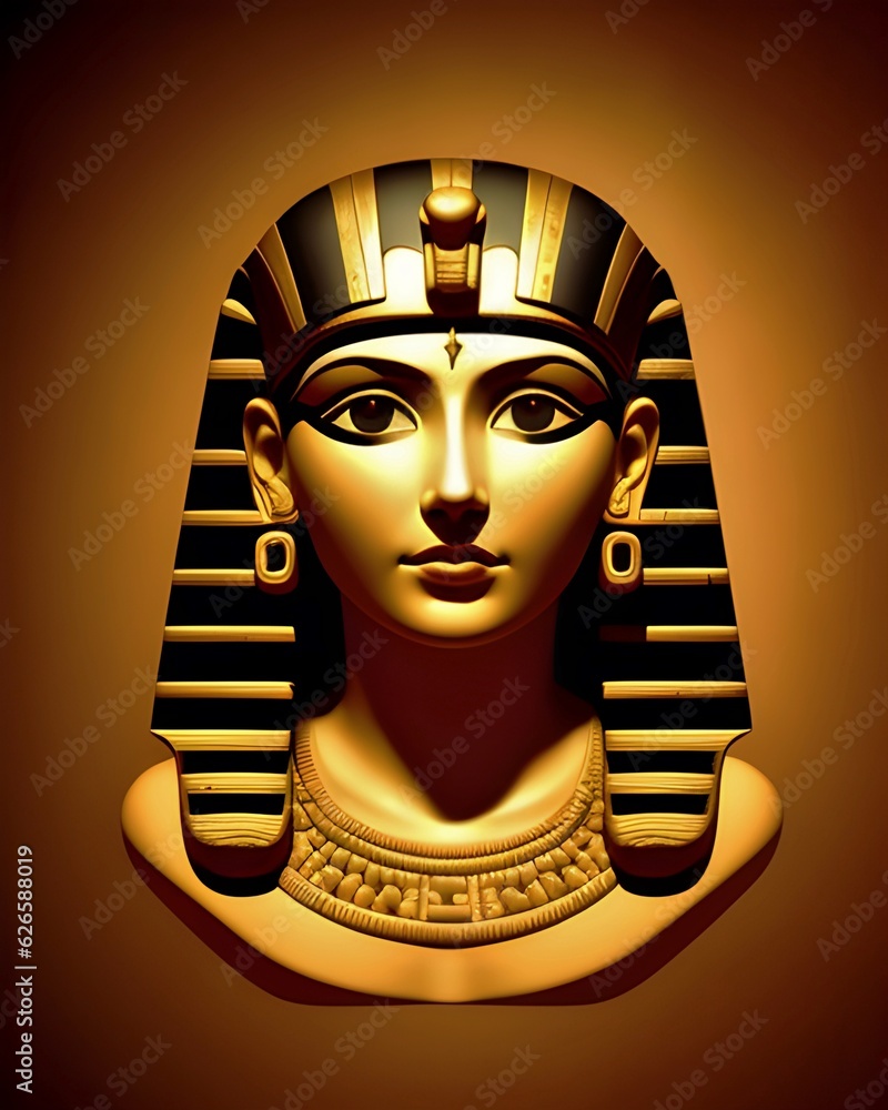 An image featuring the beautiful portrait of ancient Egyptian queen ...