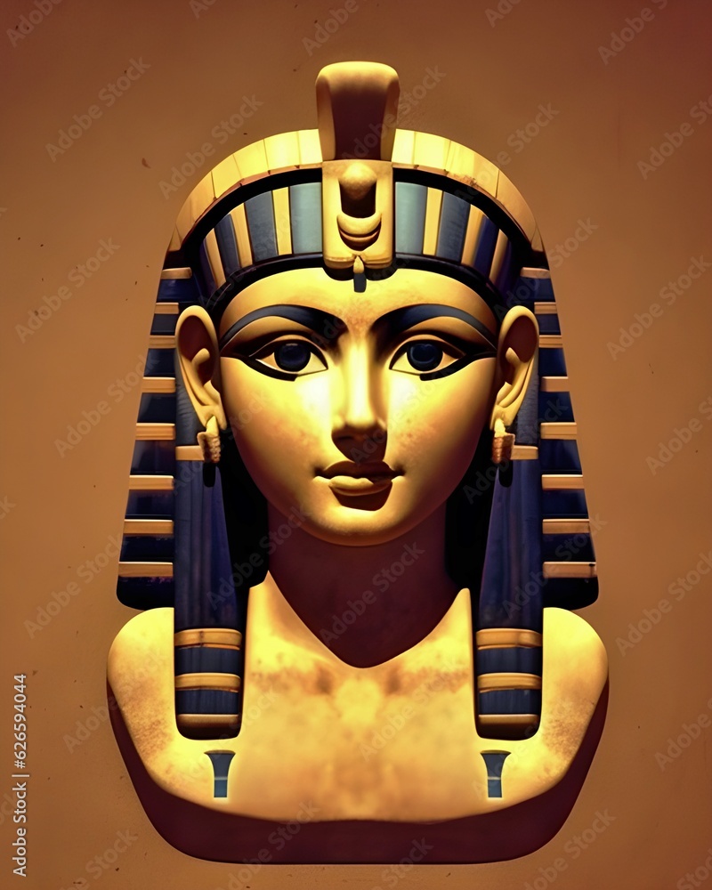 An image featuring the beautiful portrait of ancient Egyptian queen ...