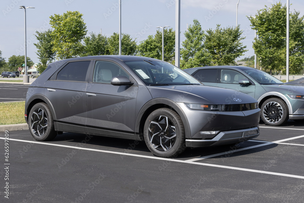 Hyundai IONIQ 5 Electric Vehicle EV display. Hyundai offers the IONIQ 5 ...