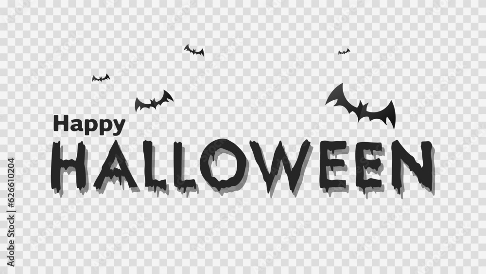 Happy Halloween background in Halloween day on transparent background ...
