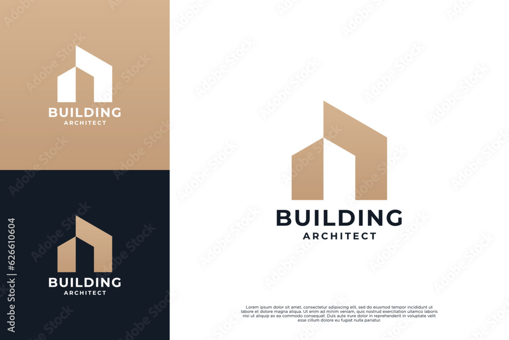 Building logo design inspiration. Symbol for construction, apartment ...