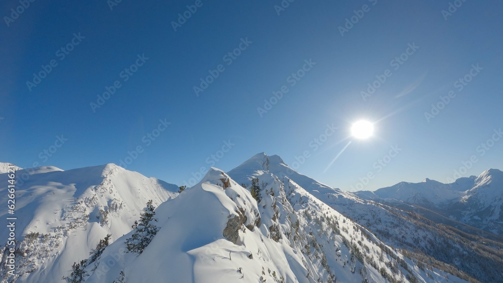 Discover the grandeur of snow-covered and icy Alpine peaks in this ...