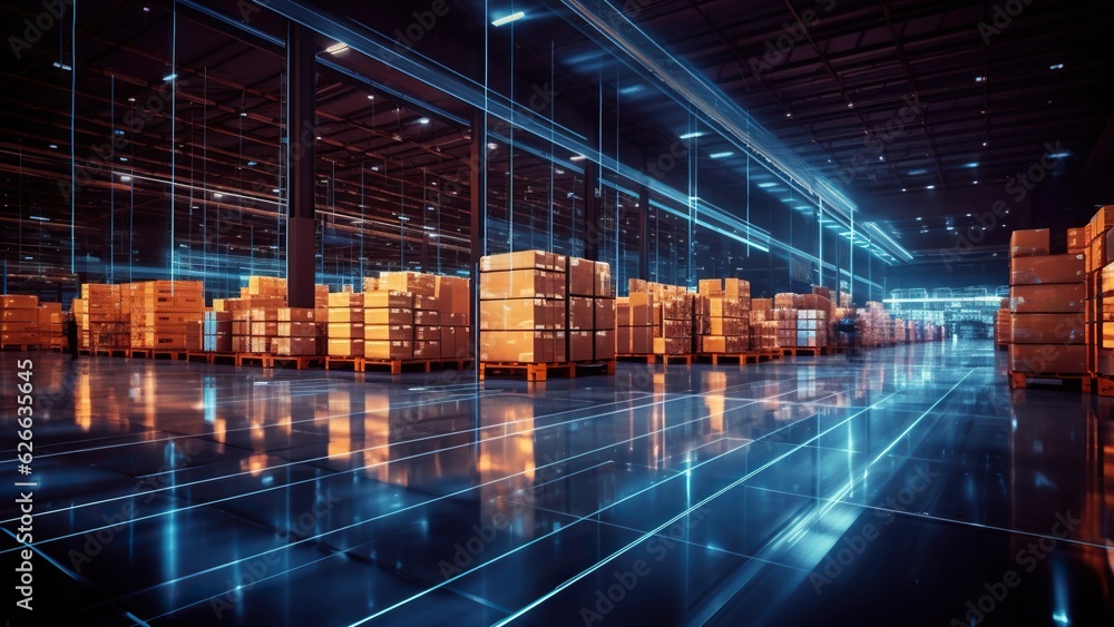Futuristic digital warehouse using augmented reality: smart logistics, ecommerce and delivery ...