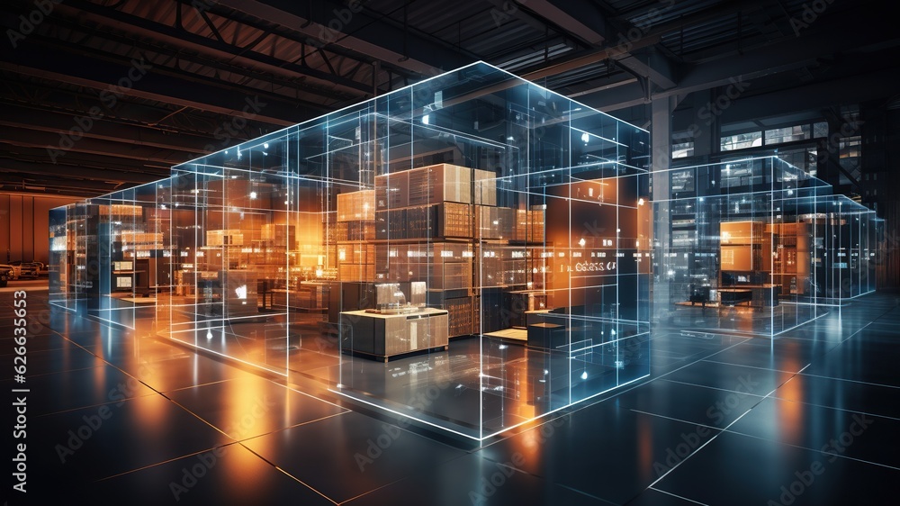 Futuristic digital warehouse using augmented reality: smart logistics, ecommerce and delivery ...