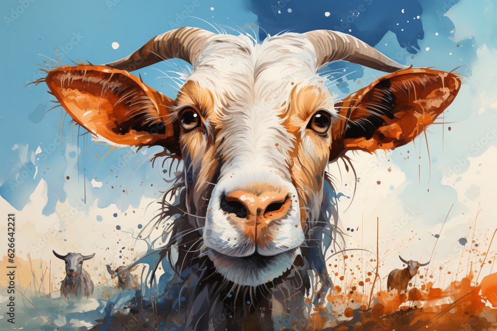 Expressive farm portraits, Dynamic and expressive illustration drawings ...