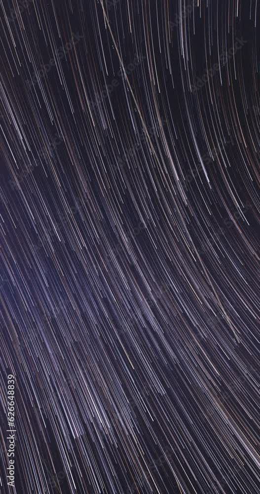 Bewitching Illusion Of Star Trails. 4k Hyperlapse. Spin Of Unusual ...