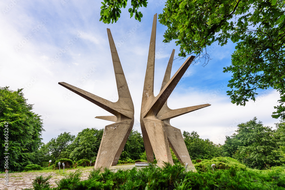 Sopot, Serbia - June 11, 2023: Kosmaj monument in the Kosmaj mountains ...