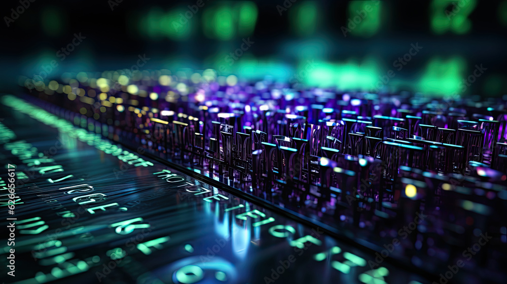 Abstract technology background. Macro of silicon wafer semiconductor ...