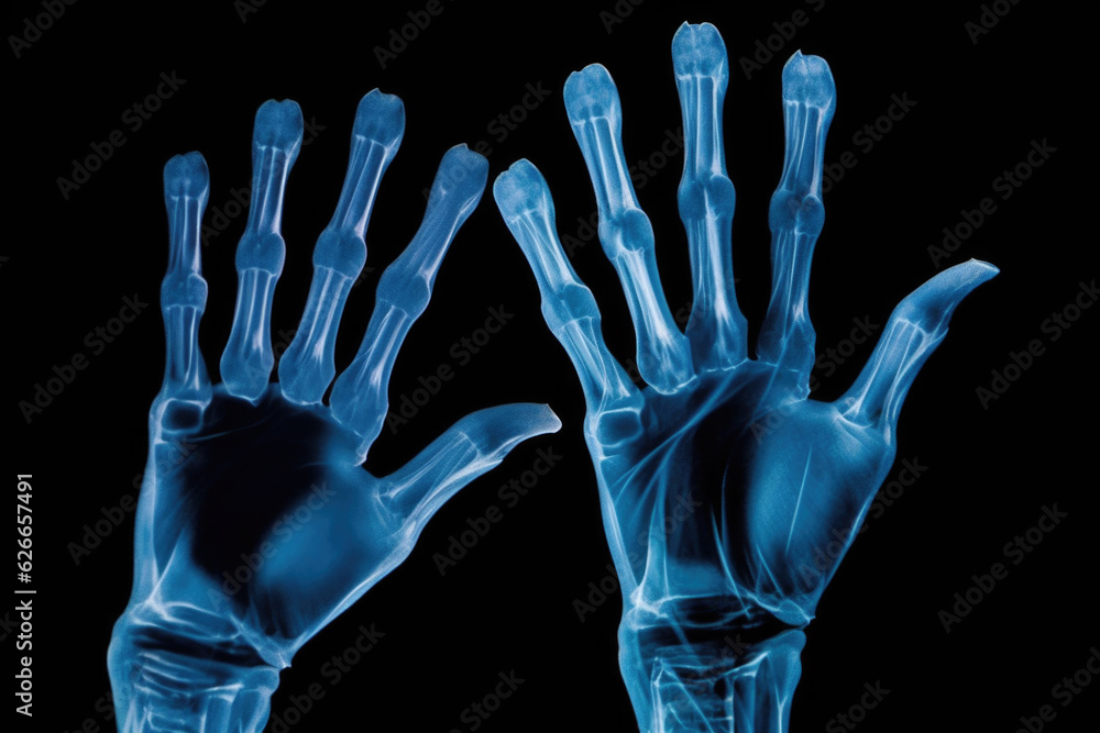 X-Ray ultrasound scan of human body - Generative AI Stock Illustration ...